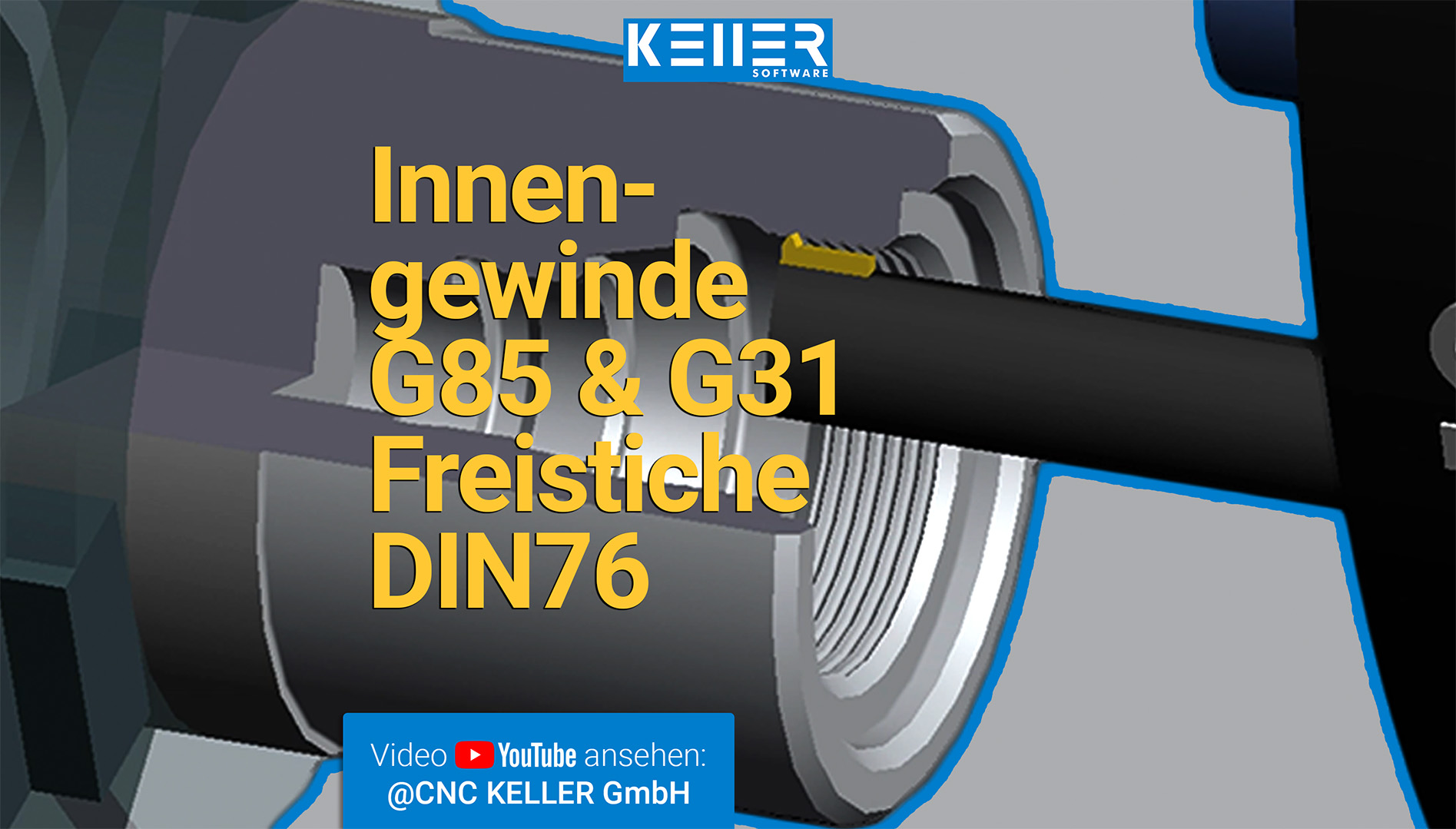 Innengewinde G85 & G31 + Freistiche DIN76 (PAL G-Code) - SYMplus™ by ...