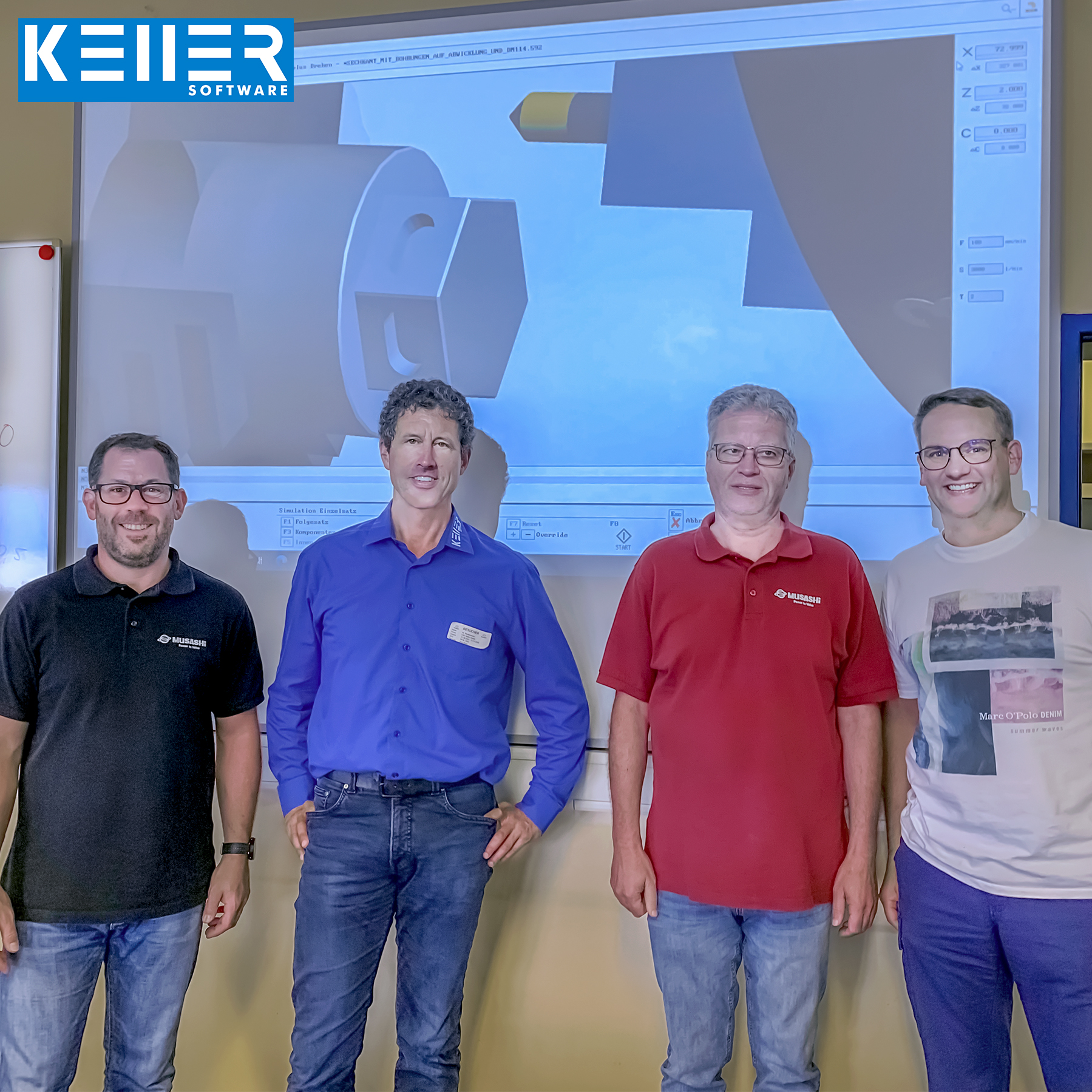 KELLER.Academy Schulung bei Firma Musashi - SYMplus™ by KELLER.Software