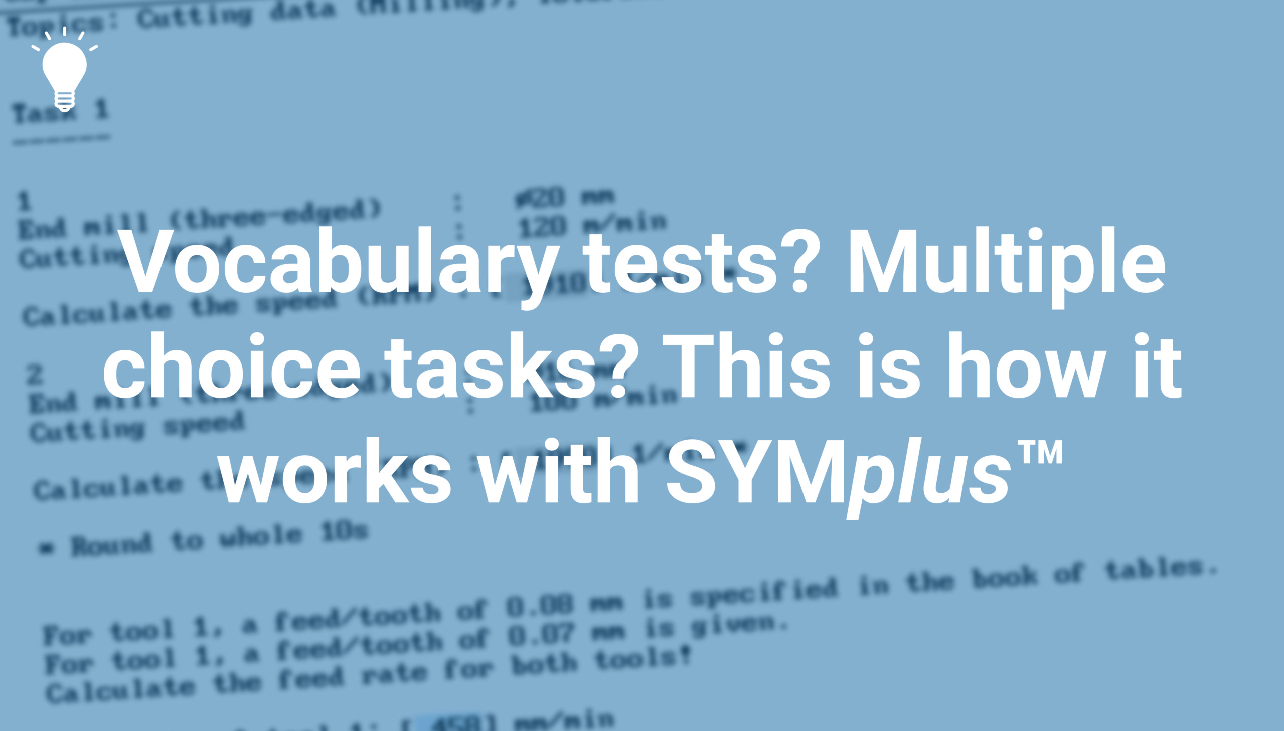 PRACTICAL TIP – Vocabulary tests? Multiple choice tasks? This is how it ...