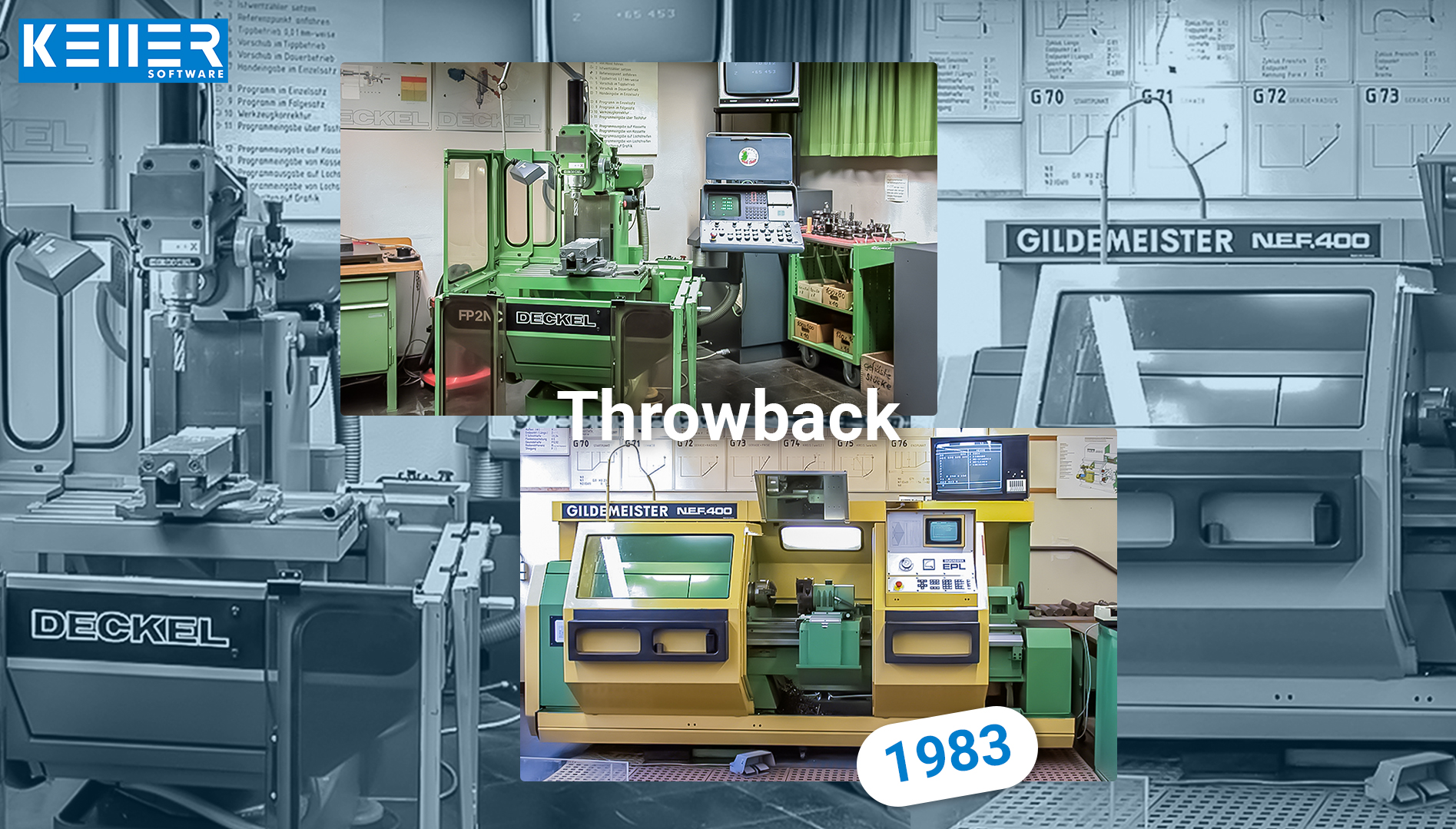 Throwback 1983 - CNC machines - SYMplus™ by KELLER.Software